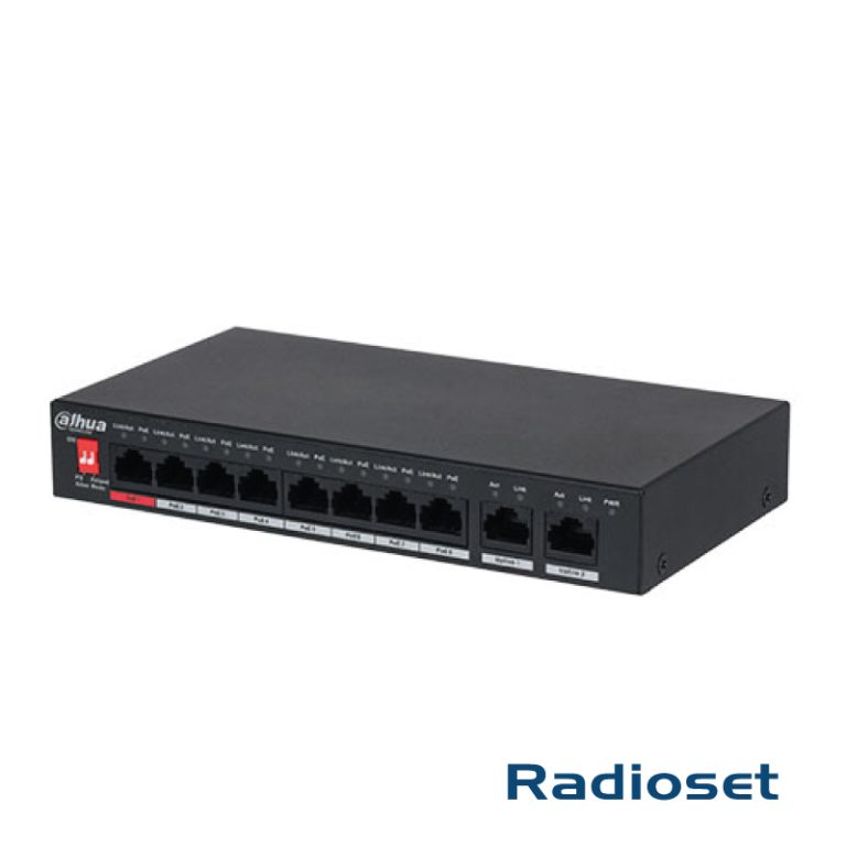 SWITCH DE 8 BOCAS POE DAHUA | Radioset
