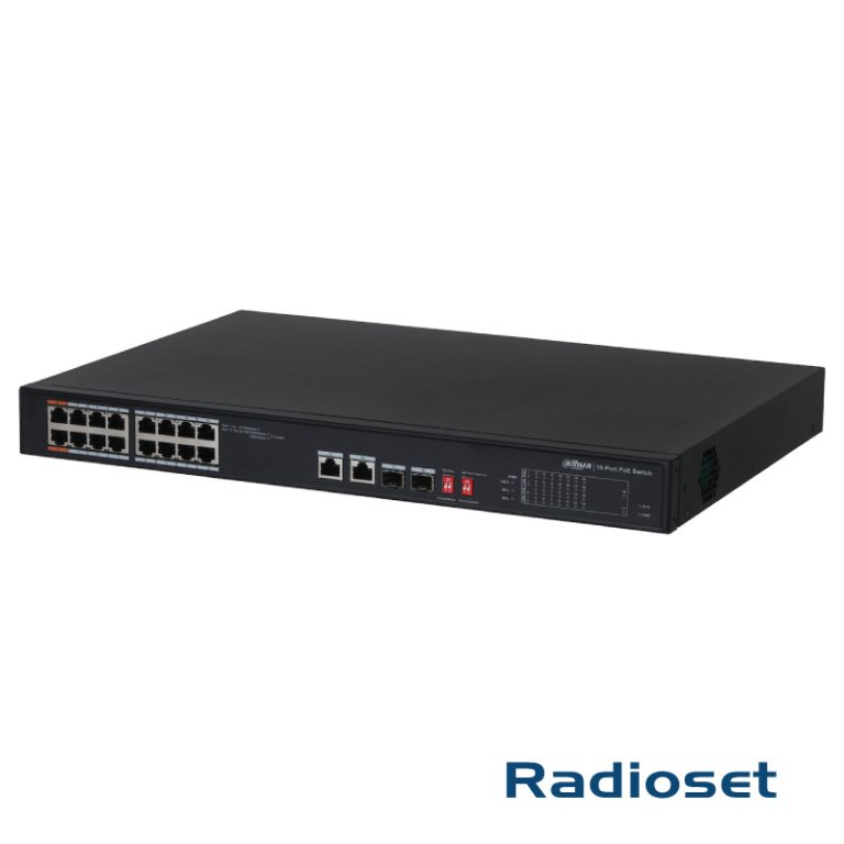 SWITCH DE 16 CANALES POE DAHUA | Radioset