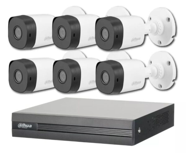 KIT DAHUA DE 6 CAMARAS FULL HD CON EQUIPO DE 8 CANALES | Radioset